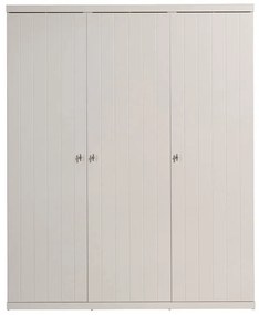 MUZZA Skříň biron 166 x 204 cm bílá