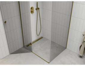Mexen Roma sprchový kout 70x80cm, 6mm sklo, zlatý profil-čiré sklo, 854-070-080-50-00