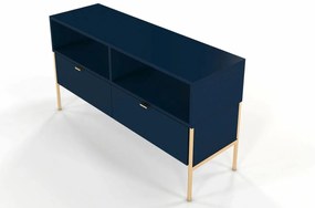 TV stolek POLKA, 120x65x37, modrá/růžová