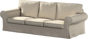 Potah na pohovku IKEA  Ektorp 3-místná, rozkládací STARÝ MODEL PIXBO barva béžová látka pletený vzor