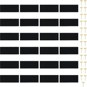 Závěsy do dveří proti hmyzu 2 ks s magnety černé 210 x 90 cm 314686