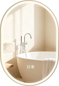 HOMCOM LED koupelnové zrcadlo 100 × 70 cm s Bluetooth