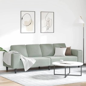 Pohovka do obývacího pokoje Světle šedá 250 x 77 x 76 cm 3335091