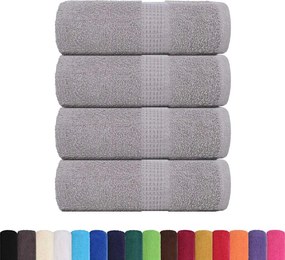 Ručníky pro hosty FROGN 4 ks šedé 30x50 cm 360 g/m² 136828