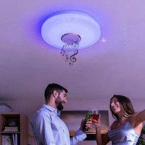 Stropní LED svítidlo s BT reproduktorem Lumavox InnovaGoods