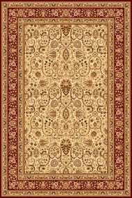 Klasický vlněný koberec Agnella Isfahan Klimene Krémový Rozměr: 200x300 cm