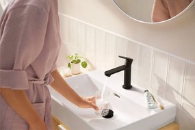 Hansgrohe Rebris S - Páková umyvadlová baterie 110 CoolStart bez odtokové soupravy, černá matná 72520670