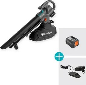 Gardena PowerJetCollect 18V P4A Set šedá/černá / Aku vysavač-foukač li