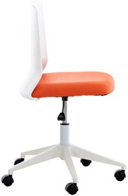 Kancelářská židle Ripon - umělá kůže | oranžová
