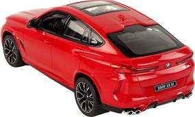 Rastar Dálkově ovládané auto RC BMW X6 Rastar, červené, měřítko 1:14