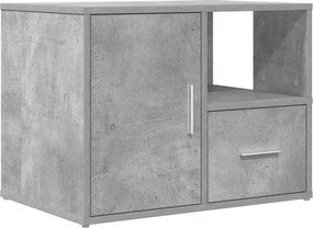Rohová skříňka betonově šedá 160 x 40 x 45 cm kompozitní dřevo 3307822