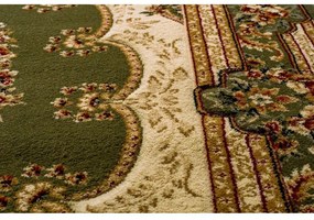 Kusový koberec klasický vzor zelený ovál 250x350cm
