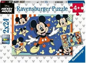 Ravensburger - Puzzle - Disney: Mickey Mouse / 2x24 dílků / od 4 let