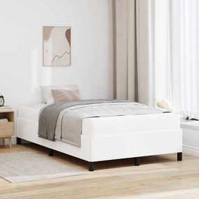 Rám postele s matrací Bílá 120 x 190 cm textil 3398990