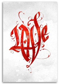 Gario Obraz na plátně Červené nápisy na bílém pozadí - Nikita Abakumov Rozměry: 40 x 60 cm