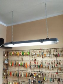 10× Hermetické svítidlo 120 cm - lampa + trubice LED 20× do garáže