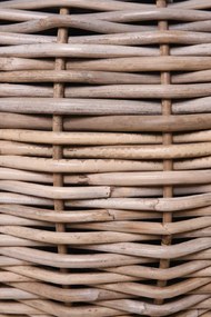 Přírodní koš na rostliny PALLA, ratan, průměr 45 cm, natur
