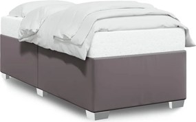 Rám postele šedá 100 x 200 cm umělá kůže 3284546