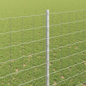 Euro plot s pilotem 10 x 1,5 m Pozinkovaná ocel Stříbrná 3336220