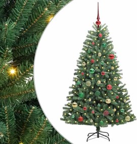 Umělý Skládací Vánoční Strom Zelená 150 cm PVC a kov 3395486