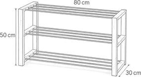Botník Molinet XL, přírodní dřevo
