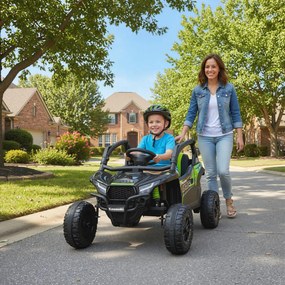 AIYAPLAY 12V Kawasaki Teryx KRX 1000 Dětský UTV s licencí – Dálkové ovládání, zadní odpružení, černá