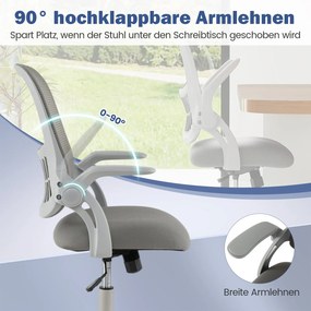 Costway Ergonomická kancelářská židle se sklopnými područkami a počítačovou