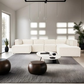 Hanah Home Šestimístná pohovka MORE M krémová