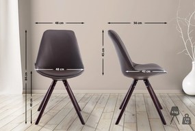 Konferenční židle Laval Cappuccino kulatý – hnědá