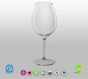 Relax na MAX Plastová sklenice na bílé a růžové víno, koktejl 510ml - nerozbitná, transparentní