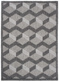 Kusový koberec 3D šedý 160x229cm