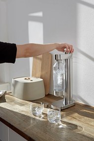 Stelton Náhradní lahev k výrobníku perlivé vody Brus Stelton Steel 1,15 l, stříbrná barva, čirá barva, kov, plast