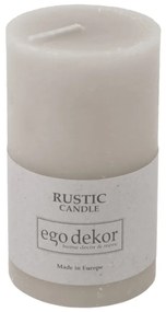 Hnědá svíčka Rustic candles by Ego dekor Rust, doba hoření 38 h