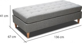 Casarredo - Komfort nábytek Rohová sedačka a taburet FELICIA výběr látek SK3 | potah: terra 73