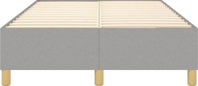 Rám postele s boxspringem světle šedá 120 x 200 cm textil 3120945