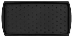 Černý plastový odkapávač na boty FLOMA Soho - 38 x 75 x 3 cm
