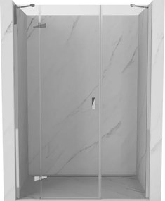 Mexen Mist-H, 1-křídlé sprchové dveře levé 160 cm, čiré sklo, chromový profil, 8A5-160-001-01-00-L