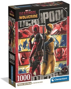 Clementoni - Puzzle 1000 Marvel Deadpool