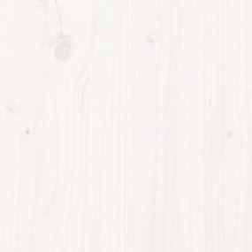 vidaXL Zahradní pohovka s područkou a poduškou bílá masivní borovice [844921]