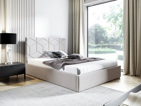 Eka Čalouněná postel BOX 90x200 cm Barva látky Trinity: Hořčicová (Trinity 2326), Úložný prostor: Bez úložného prostoru