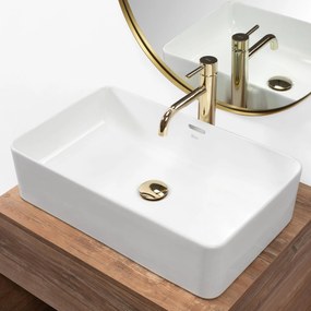 Rea Berta 55 umyvadlo, 56 x 36 cm, bílá, REA-U5055
