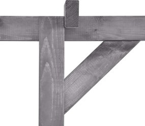 vidaXL Zahradní pergola šedá 200 x 40 x 205 cm impregnovaná borovice [313567]