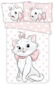 Disney povlečení do postýlky Marie Cat Dots 03 baby 100x135, 60x40 cm