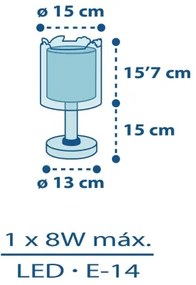 Dalber D-76111 - Dětská lampička MY LITTLE JUNGLE 1xE14/8W/230V