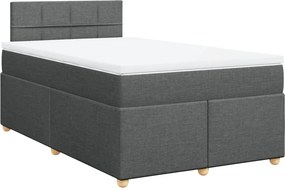 Box spring postel s matrací tmavě šedá 120x200 cm textil 3286648