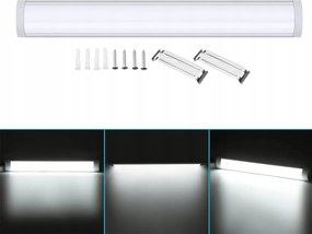 BERGE Sada 4 x povrchově montovaných LED svítidel 36W 120cm zářivkový panel pro garáž a dílnu