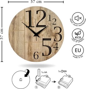 Nástěnné hodiny ø 57 cm Lucas – Styler