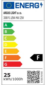 Arguslight 3088/FL-MCR Stojanová LED lampa LENA matný chrom