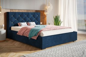 Manželská postel Sofija 180x200 cm Barva: Modrá - Kronos 09