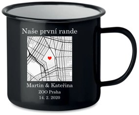 Personalizovaný plecháček s mapou